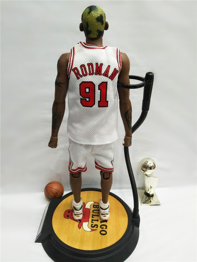 NBA Dennis Rodman 12 inch White Jersey Action Figure