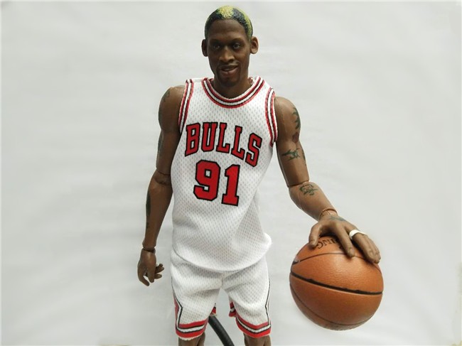 NBA Dennis Rodman 12 inch White Jersey Action Figure