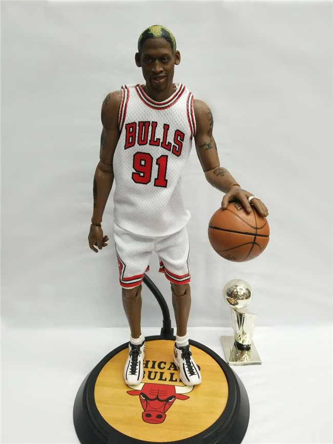 NBA Dennis Rodman 12 inch White Jersey Action Figure
