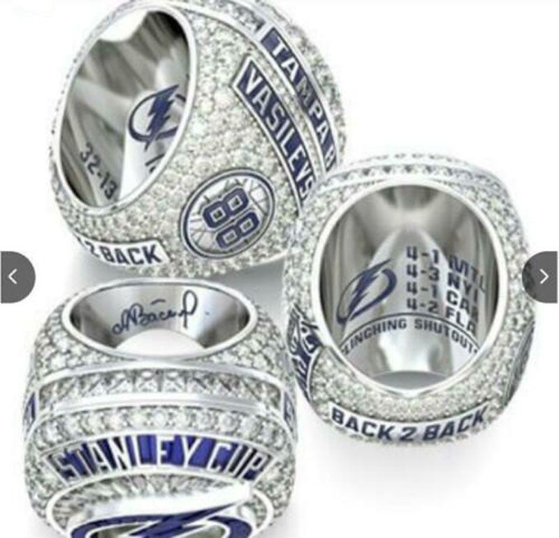 NHL 2021 Tampa Bay Lightning Stanley Cup Championship Replica Ring